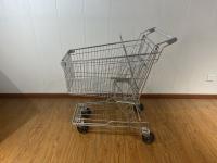 China 150L Store High Capacity Escalator Asian Type Steel Metal Shopping Trolley for sale