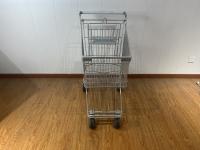 China 150L Store High Capacity Escalator Asian Type Steel Metal Shopping Trolley for sale