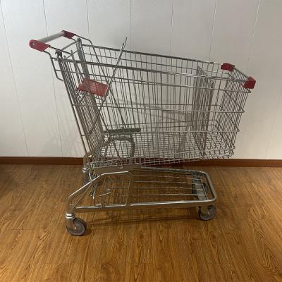 China 240L Heavy Duty German Style Supermarket Shopping Trolley with Factory Price for sale