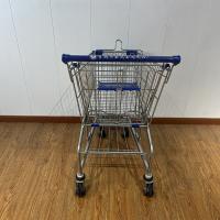 China 100L Storage Grocery store Rolling Trolley Powder Coating German type Supermarket Shopping Trolley for sale