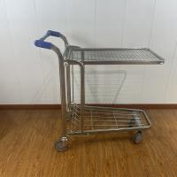 China Metallic Heavy Duty Warehouse Order Shopping Picking Transport Trolley for sale