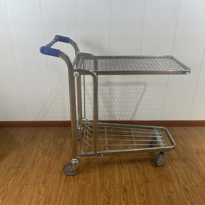 China Metallic Heavy Duty Warehouse Order Shopping Picking Transport Trolley for sale