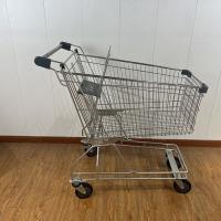 China Australia Style Zinc Plated and Powder Coated Supermarket Shopping Trolley for sale