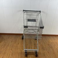 China Australia Style Zinc Plated and Powder Coated Supermarket Shopping Trolley for sale