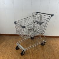 China Australia Style Zinc Plated and Powder Coated Supermarket Shopping Trolley for sale
