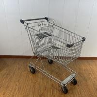 China Australia Style Zinc Plated and Powder Coated Supermarket Shopping Trolley for sale