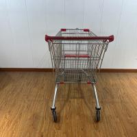 China Customizable Billboards High Quality Grocery European Style Trolley with Plastic Chair Shopping Cart for sale