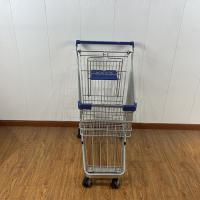 China German Style Powder Coating Hand Push Shopping Trolley Cart for Supermarket for sale