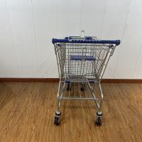 China German Style Powder Coating Hand Push Shopping Trolley Cart for Supermarket for sale