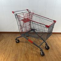 China Customized European Style Shopping Trolley with Seat Safety Belt for Child Protection for sale