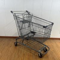 China 150L American Style Shopping Trolley with Seat Safety Belt for Child Protection for sale