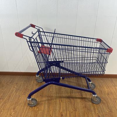 China China Professional Supplier of 150L European Style Shopping Cart Supermarket Shopping Trolley for sale