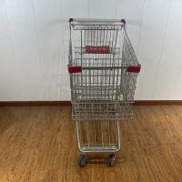 China German Style 210L Powder Coating Hand Push Shopping Trolley Cart for Supermarket for sale