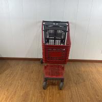 China Supermarket Equipment Supplier Shopping Carts Plastic Shopping Trolley for sale