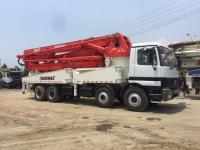 China High Functioning Concrete Trailer Pump Sermac 47m Benz Used Concrete Pump Truck for sale
