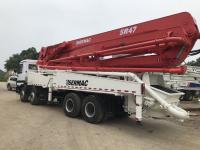 China High Functioning Concrete Trailer Pump Sermac 47m Benz Used Concrete Pump Truck for sale