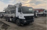 China Second Hand Truck Mounted Concrete Pump Zoomlion Benz 40M for sale