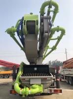 China Actros 4141 Zoomlion Benz Used Concrete Pump Truck 180 M3/H 300 Kw 52M for sale