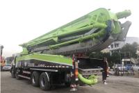 China DC1206 Zoomlion Scania Used Concrete Pump Truck 56m 120 M3/H for sale
