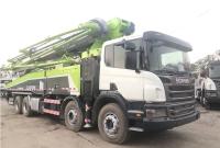 China DC1206 Zoomlion Scania Used Concrete Pump Truck 56m 120 M3/H for sale