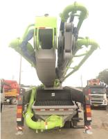 China DC1206 Zoomlion Scania Used Concrete Pump Truck 56m 120 M3/H for sale
