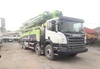 China Zoomlion Scania Used Concrete Pump Truck 56m 170 M3/H 85 bar for sale
