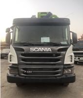 China Zoomlion Scania Used Concrete Pump Truck 56m 170 M3/H 85 bar for sale