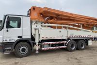 China Diesel Zoomlion Benz Used Concrete Pump Truck 49m for sale