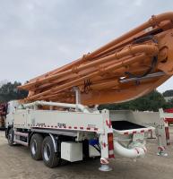 China Diesel Zoomlion Benz Used Concrete Pump Truck 49m for sale