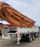 China Diesel Zoomlion Benz Used Concrete Pump Truck 49m for sale