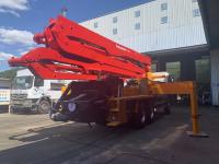 China Putzmeister 38m Benz Concrete Equipment Concrete Placing Boom Beton Pump Machine Used Concrete Pump Truck for sale