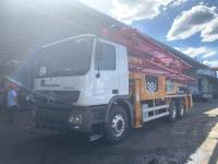 China Putzmeister 38m Benz Concrete Equipment Concrete Placing Boom Beton Pump Machine Used Concrete Pump Truck for sale