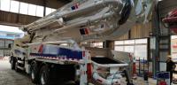 China 180m3/H 56m Zoomlion Truck , Long Boom Concrete Pump With Diesel Engine for sale