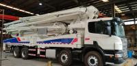 China 180m3/H 56m Zoomlion Truck , Long Boom Concrete Pump With Diesel Engine for sale