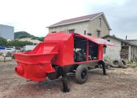 China BANGBO 80m3/H Mini Concrete Pump Machine , Concrete Pump Mixer Red for sale