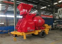 China 62kw 30m3/H Concrete Pump With Mixer Machine , Diesel Concrete Pump High Mobility for sale