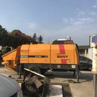 China 400M 115KW Used Concrete Trailer Pump , Sany Trailer Mounted Concrete Pump for sale