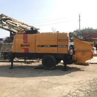 China 400M 115KW Used Concrete Trailer Pump , Sany Trailer Mounted Concrete Pump for sale