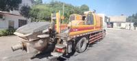 China 100M3/H SANY Used Concrete Trailer Pump 18Mpa With Diesel Engine for sale