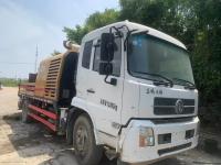 China 100M3/H 20Mpa 118kW Used Concrete Trailer Pump Truck Mounted 2018 Year for sale