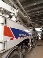 China 52m Actros 4141 Chassis Concrete Boom Truck , Concrete Construction Equipment 150M3/H for sale