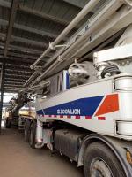 China 52m Actros 4141 Chassis Concrete Boom Truck , Concrete Construction Equipment 150M3/H for sale