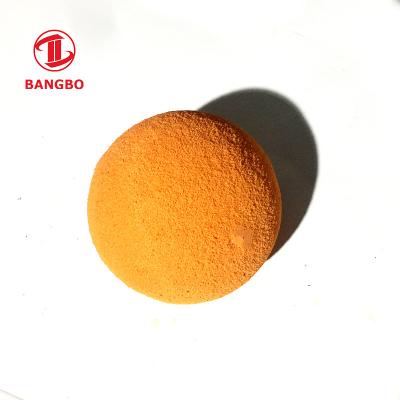 China Zoomlion 125mm Concrete Pump Cleaning Sponge Ball Orange round for sale