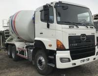 China 10m3 Used Concrete Mixer Truck , Ready Mix Concrete Vehicle With HINO 700 Chassis for sale