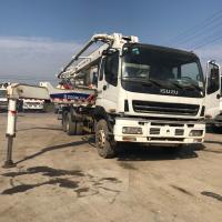 China ZOOMLION 37 Meter Used Cement Truck ISUZU Chassis Refurbished for sale