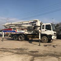 China ZOOMLION 37 Meter Used Cement Truck ISUZU Chassis Refurbished for sale