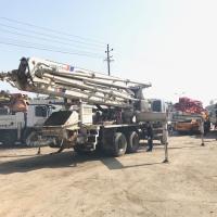 China ZOOMLION 37 Meter Used Cement Truck ISUZU Chassis Refurbished for sale