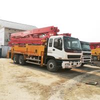 China 140m3/H 38 Meter Refurbished Putzmeister Boom Pump Truck 26ton Concrete Pump for sale