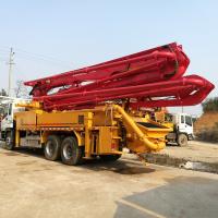 China 140m3/H 38 Meter Refurbished Putzmeister Boom Pump Truck 26ton Concrete Pump for sale