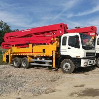 China 265KW 34 Meters Used Cement Truck Good Condition Three Axle for sale